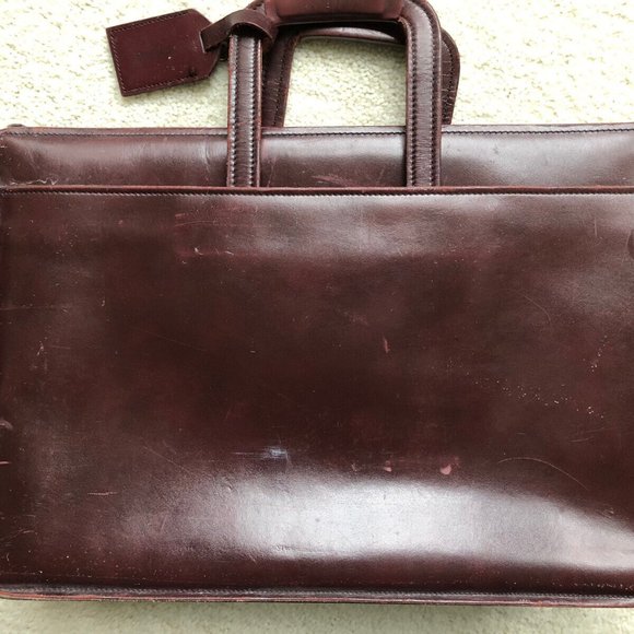 Hartmann | Bags | Vintage Genuine Hartmann Burgundy Leather Briefcase ...